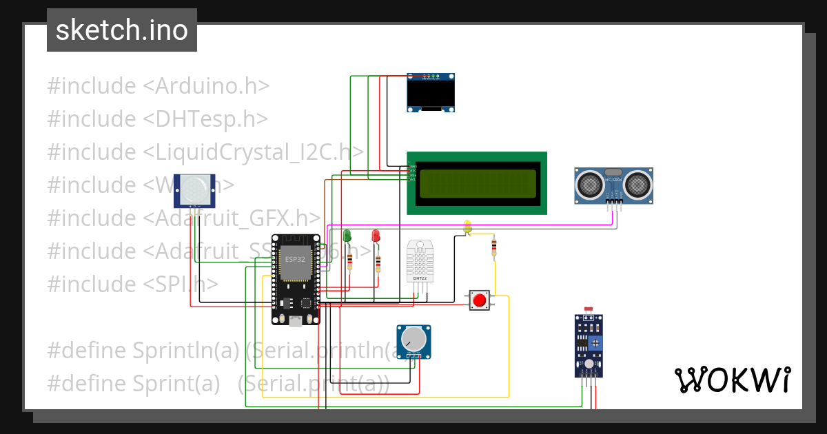 EX_11 ControlTaskDisplayI2C - Wokwi ESP32, STM32, Arduino Simulator
