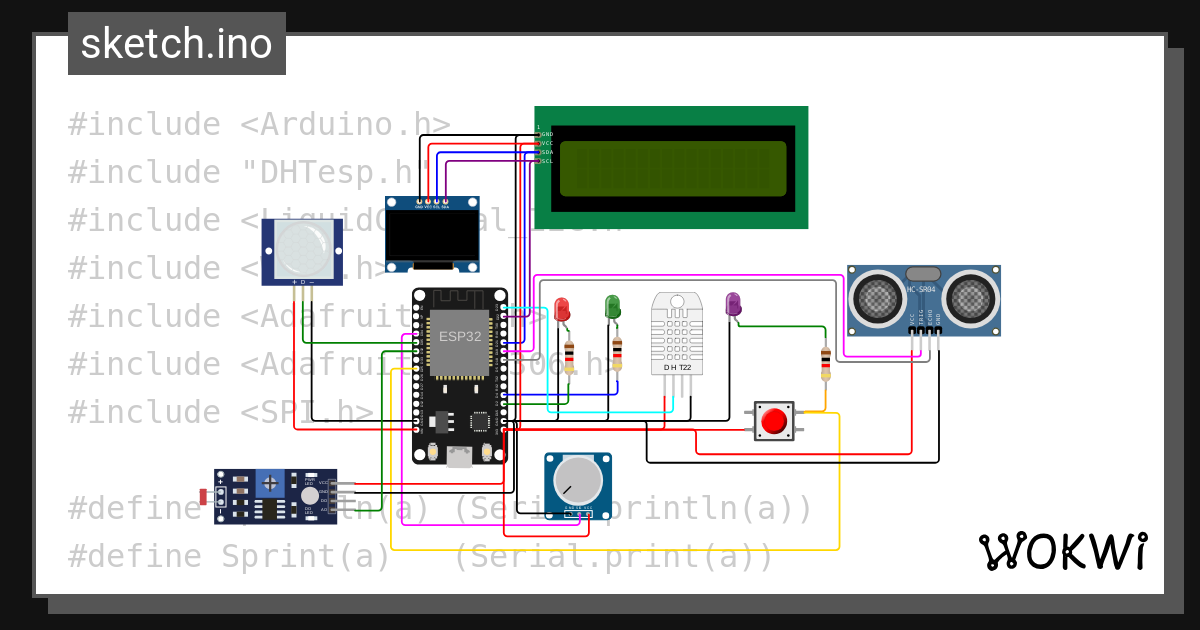 Ex11controltaskdisplayi2candulsonic Wokwi Esp32 Stm32 Arduino Simulator 6595