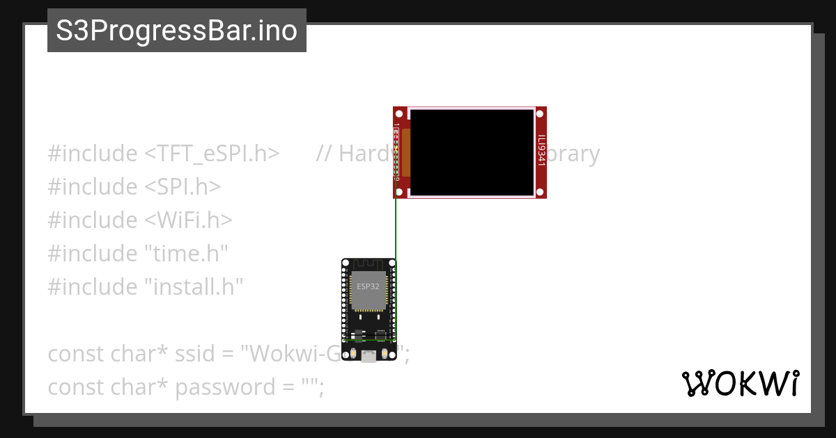 TSP_eSPI_S3ProgressBar.ino - Wokwi ESP32, STM32, Arduino Simulator