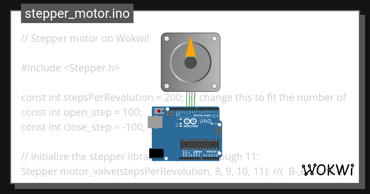 stepper_motor - Wokwi ESP32, STM32, Arduino Simulator