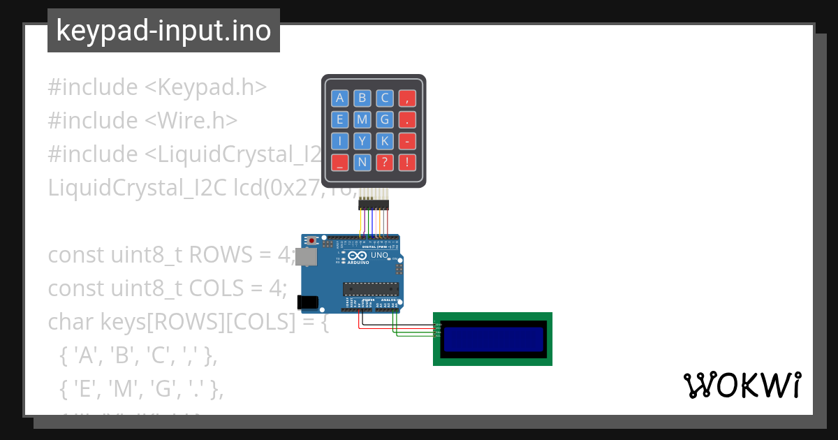 Keypad O Copy Wokwi Esp32 Stm32 Arduino Simulator 5958