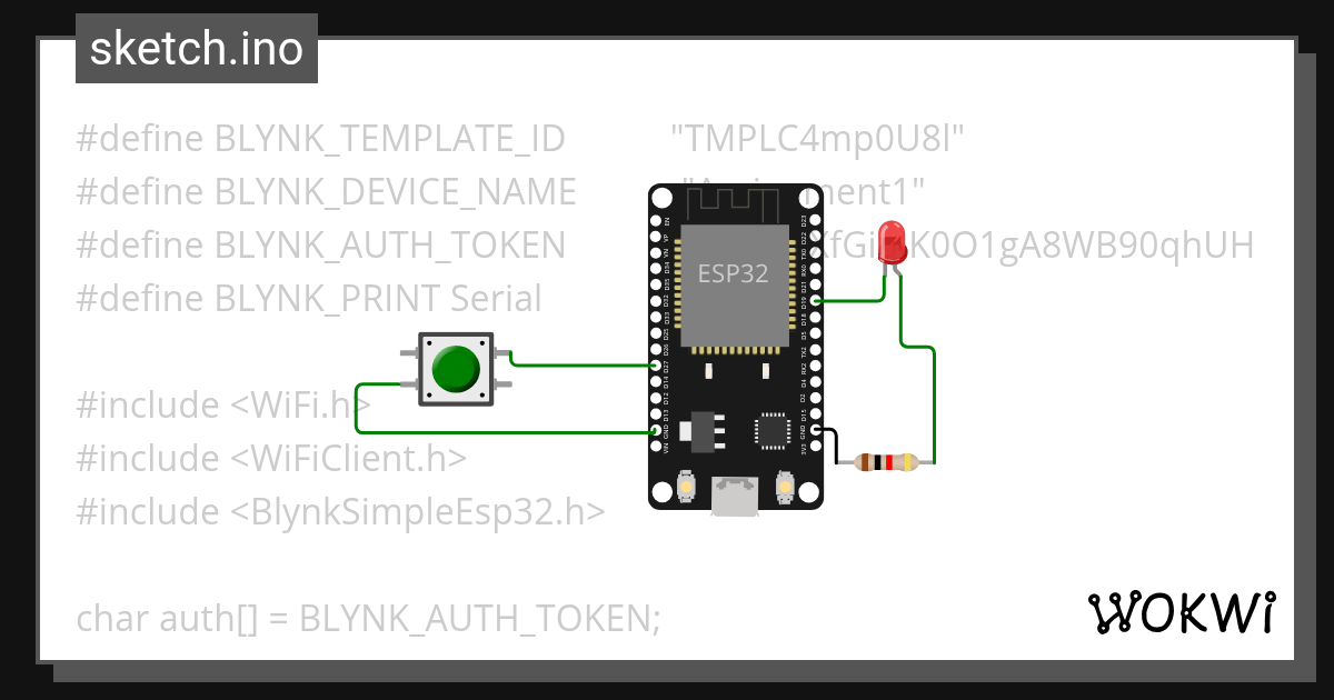 Assignment1 - Wokwi ESP32, STM32, Arduino Simulator