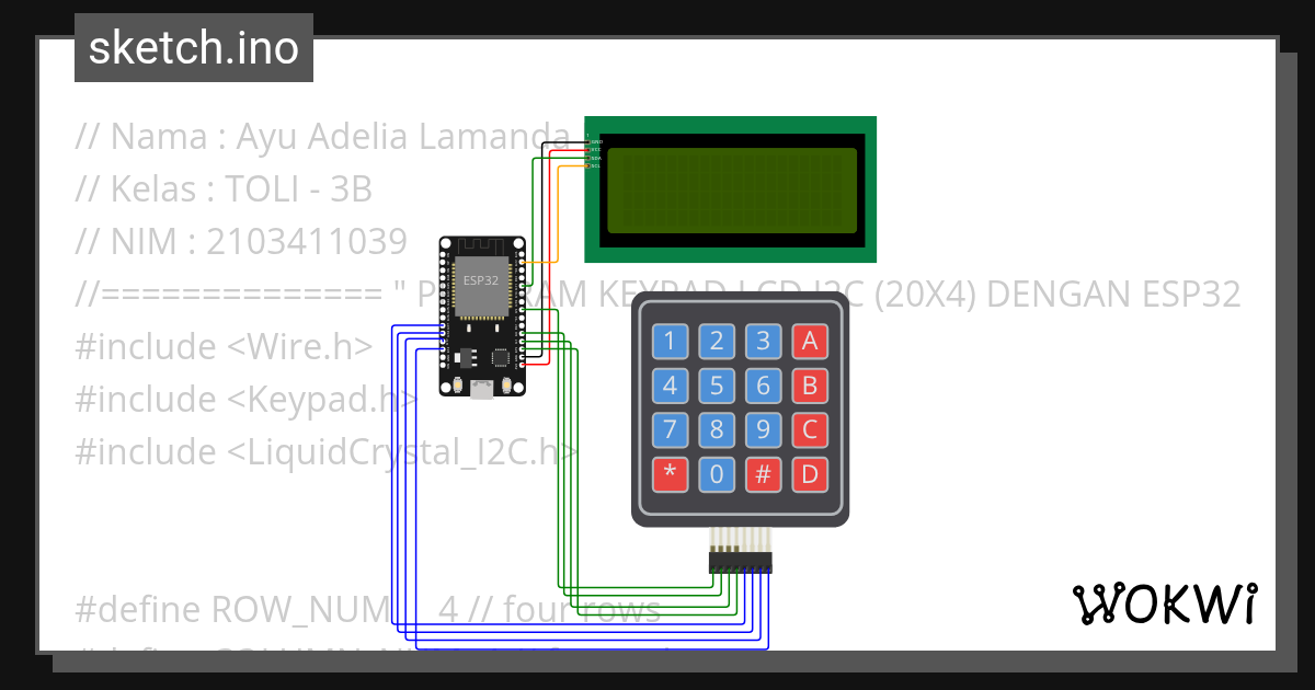 Program 2 - Wokwi ESP32, STM32, Arduino Simulator