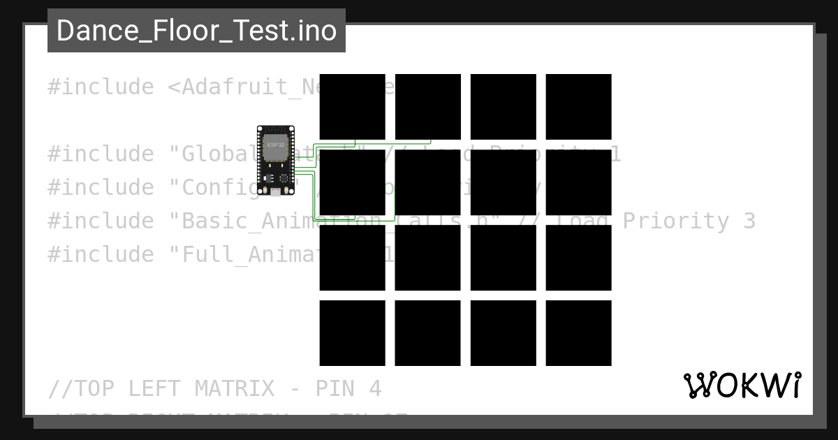 Dancefloortest Wokwi Esp32 Stm32 Arduino Simulator