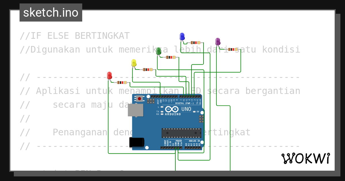 If Else Bertingkat Wokwi Esp32 Stm32 Arduino Simulator 4696