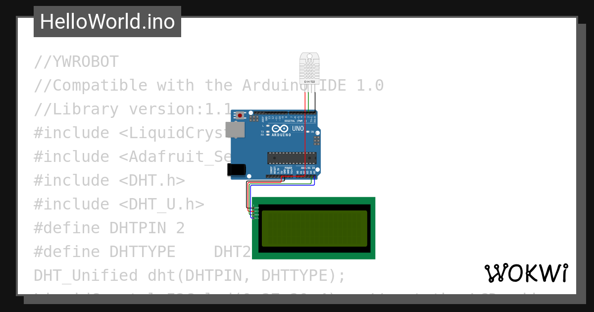 Dht 22 Sensor Wokwi Esp32 Stm32 Arduino Simulator 