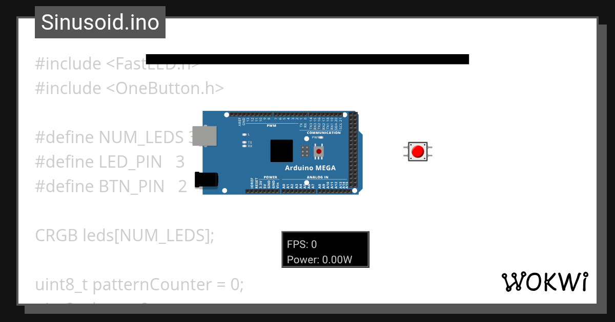 Sinusoid.ino - Wokwi ESP32, STM32, Arduino Simulator