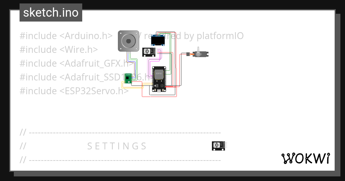 WokWi Kontrol Motor + Menu - Wokwi ESP32, STM32, Arduino Simulator