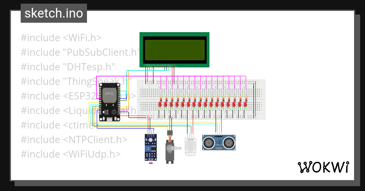 SmartFishTank NK - Wokwi ESP32, STM32, Arduino Simulator