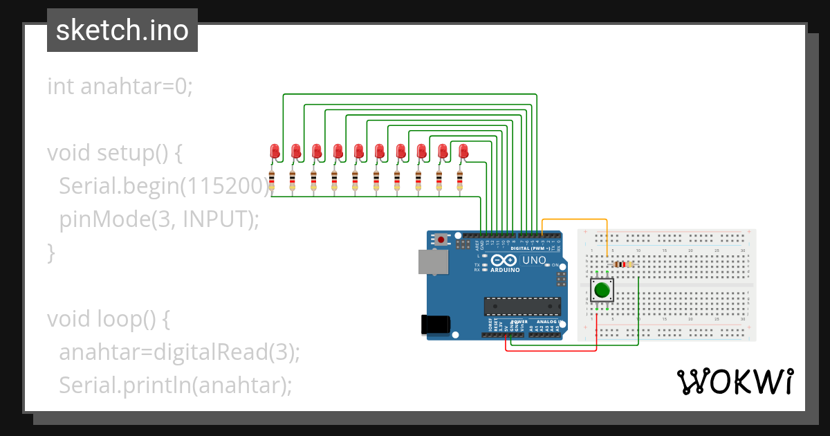 if button led - Wokwi ESP32, STM32, Arduino Simulator