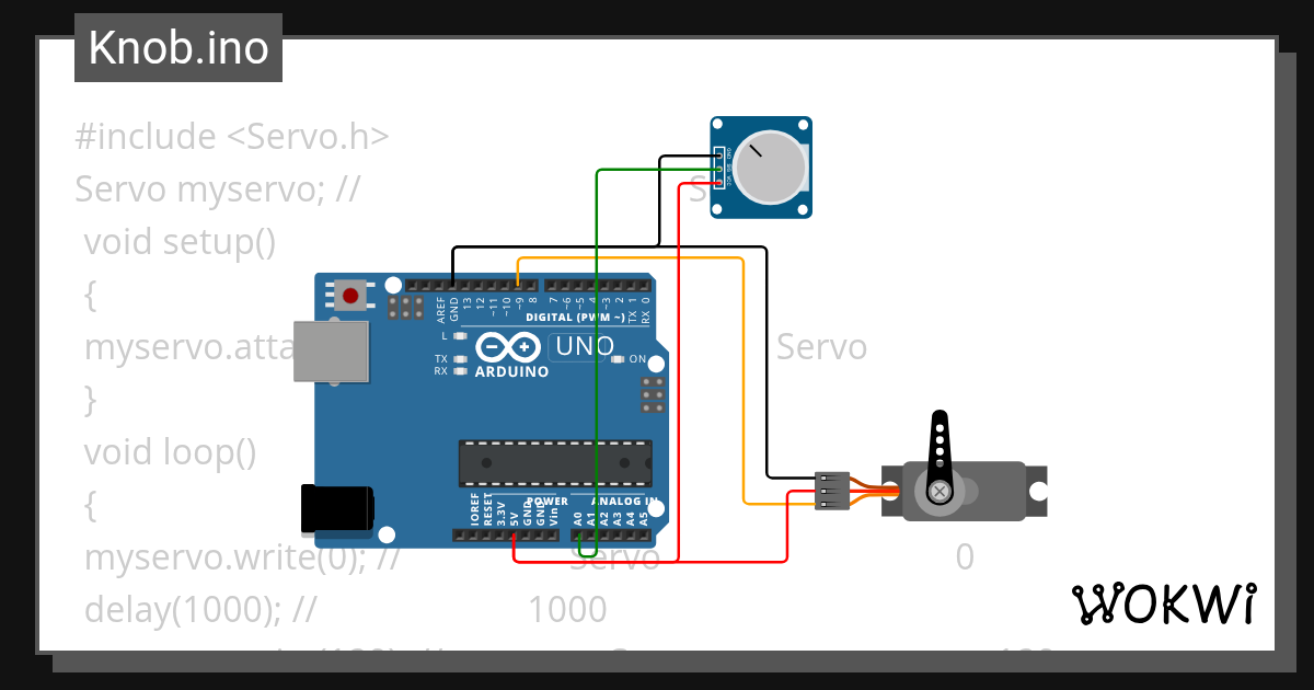 Knob.ino - Wokwi ESP32, STM32, Arduino Simulator