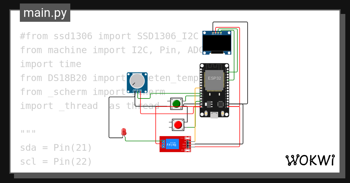 Thermostaatflikkerendscherm Copy Wokwi Esp32 Stm32 Arduino Simulator