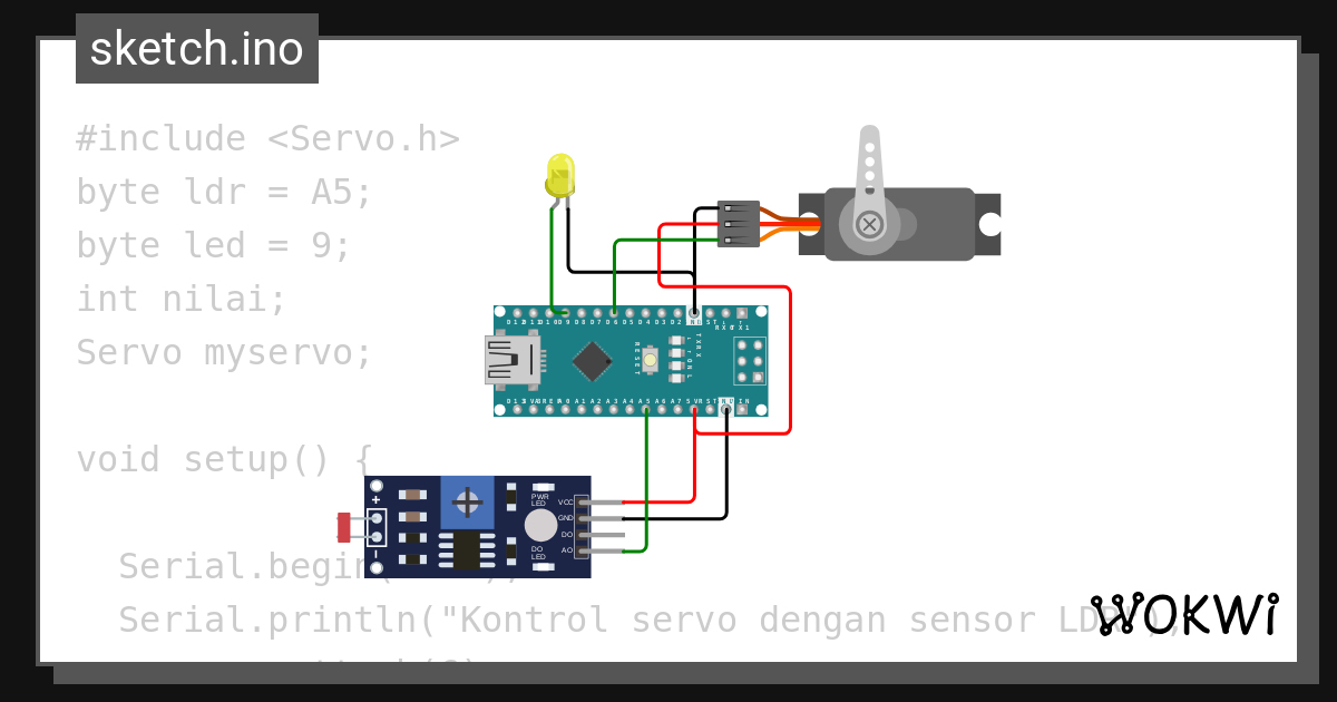 Sensor Cahaya Lisa Rasyid Wokwi Arduino And Esp32 Simulator 9196