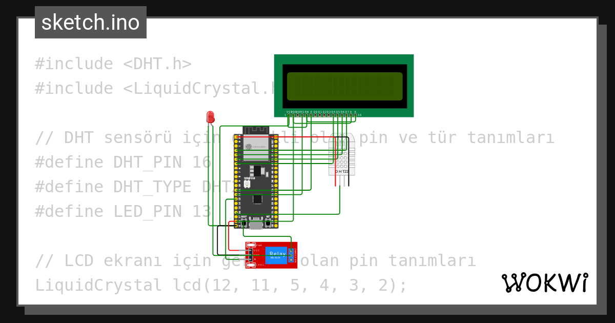 Esp32 Sıcaklık Takip Wokwi Esp32 Stm32 Arduino Simulator 0021