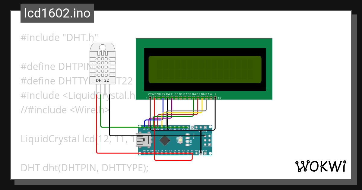 lcd1602.ino copy - Wokwi ESP32, STM32, Arduino Simulator