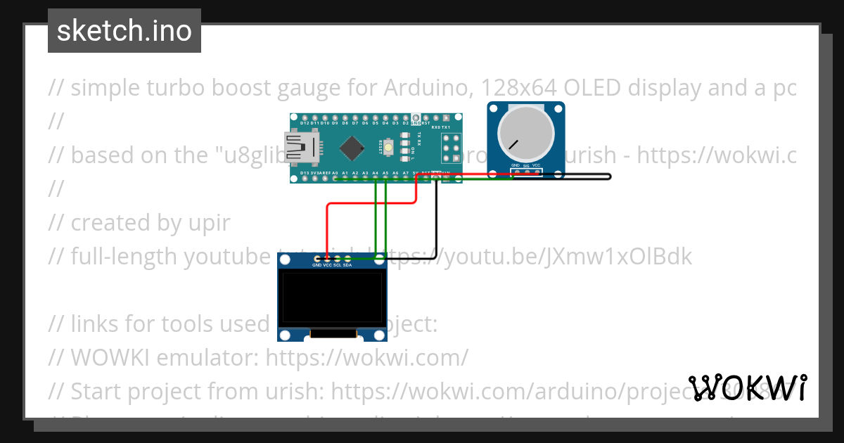 Turbo_Gauge_Nano - Wokwi ESP32, STM32, Arduino Simulator