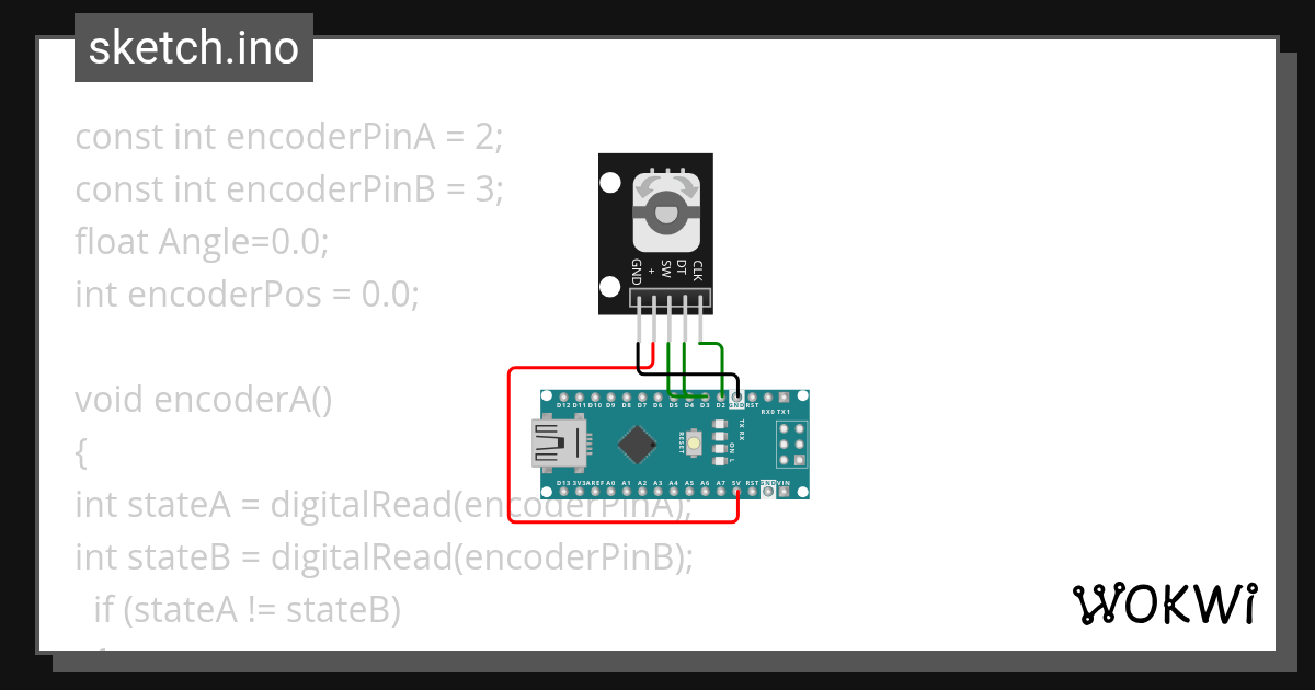 Encoder - Wokwi ESP32, STM32, Arduino Simulator