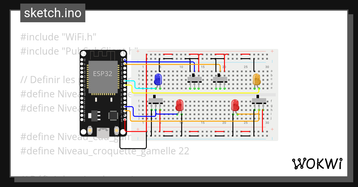 Projet Fédérateur 2 - Wokwi ESP32, STM32, Arduino Simulator