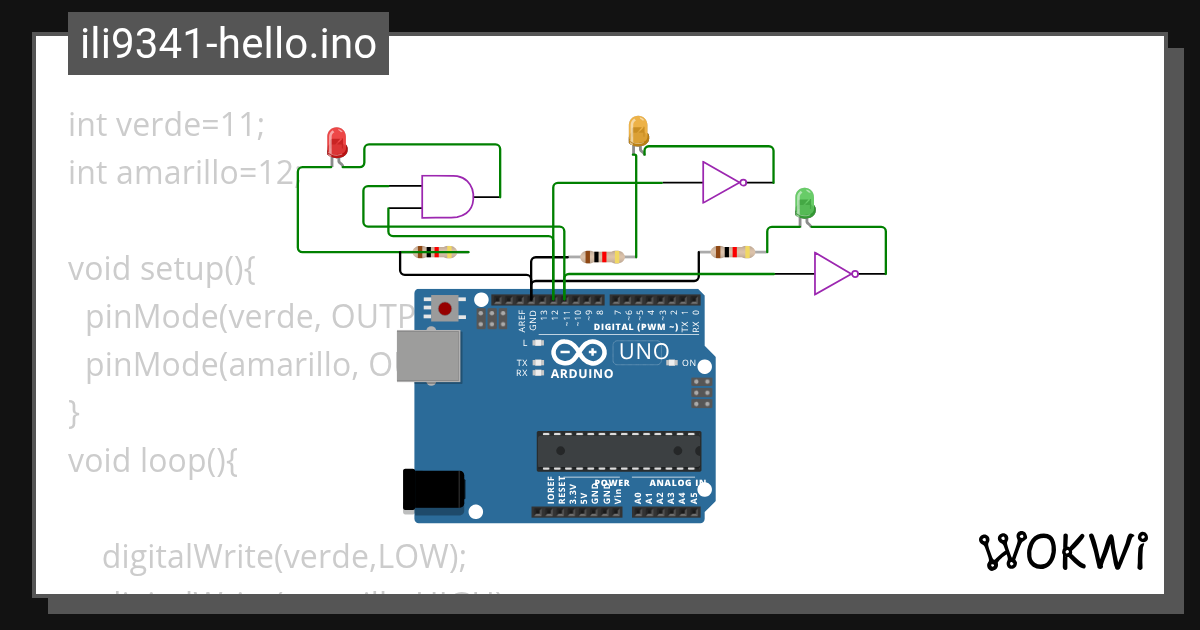 Semaforo Wokwi Esp32 Stm32 Arduino Simulator 