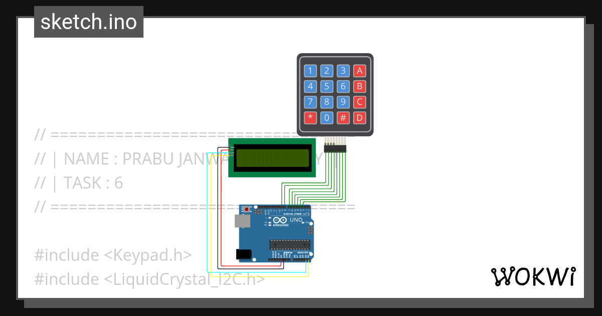 Tugas 6 Calculator - Wokwi ESP32, STM32, Arduino Simulator