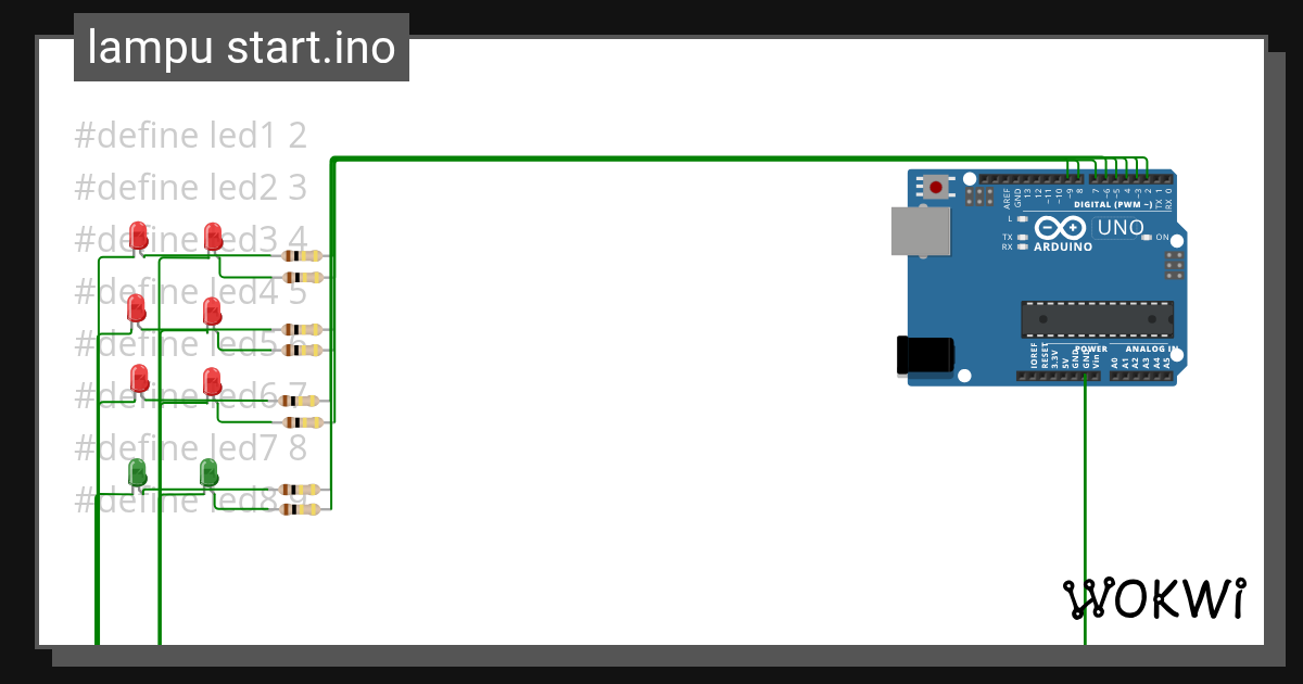 lampu start.ino copy - Wokwi ESP32, STM32, Arduino Simulator