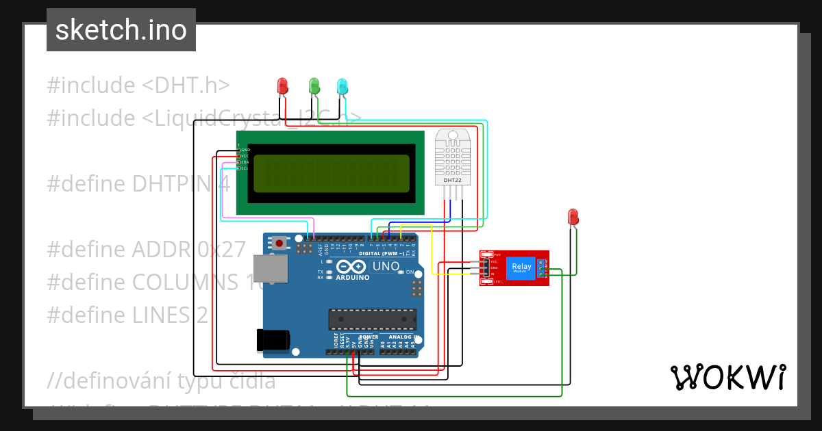 želvy Teplotavlhkost Wokwi Esp32 Stm32 Arduino Simulator 0584