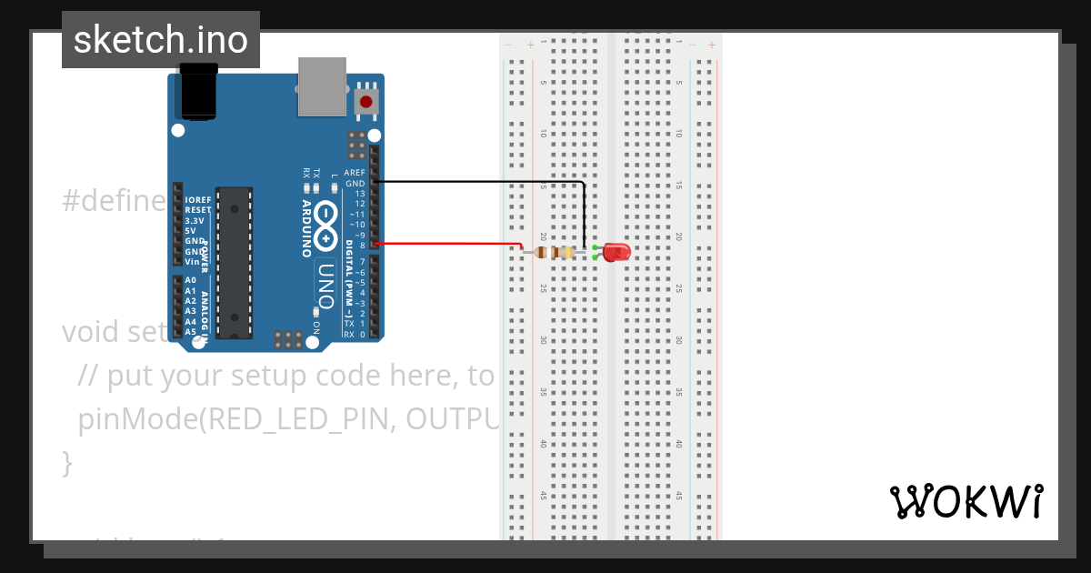Blinking Led Wokwi Esp32 Stm32 Arduino Simulator 4473