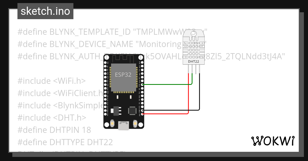 Monitoring Suhu - Wokwi ESP32, STM32, Arduino Simulator
