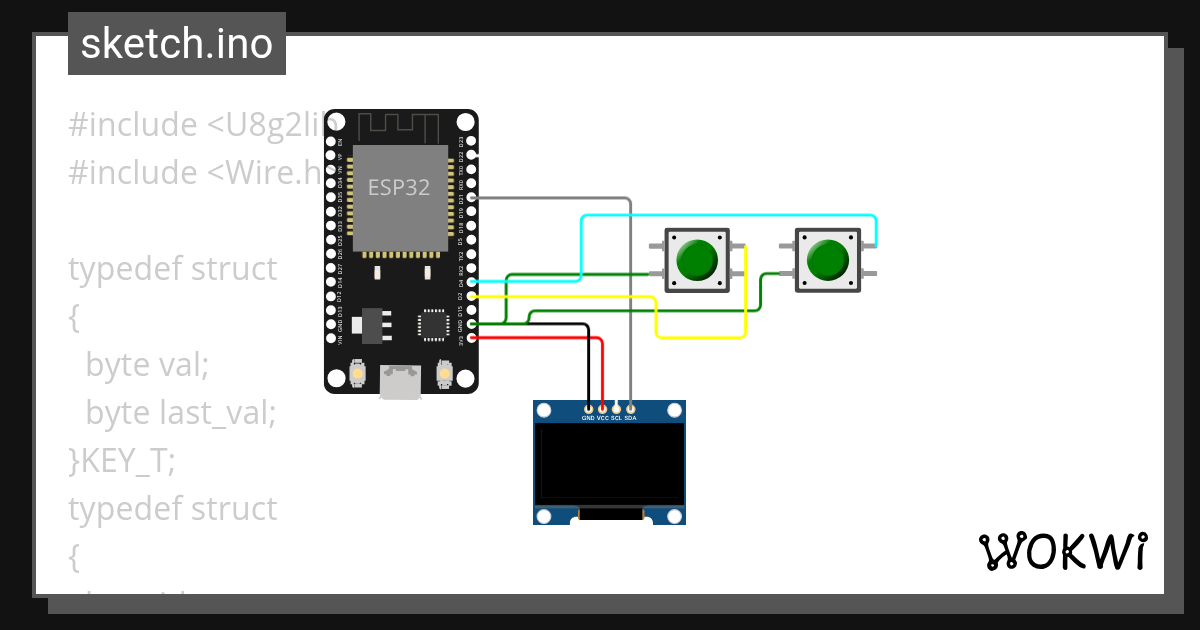 study-esp32-oled - Wokwi ESP32, STM32, Arduino Simulator