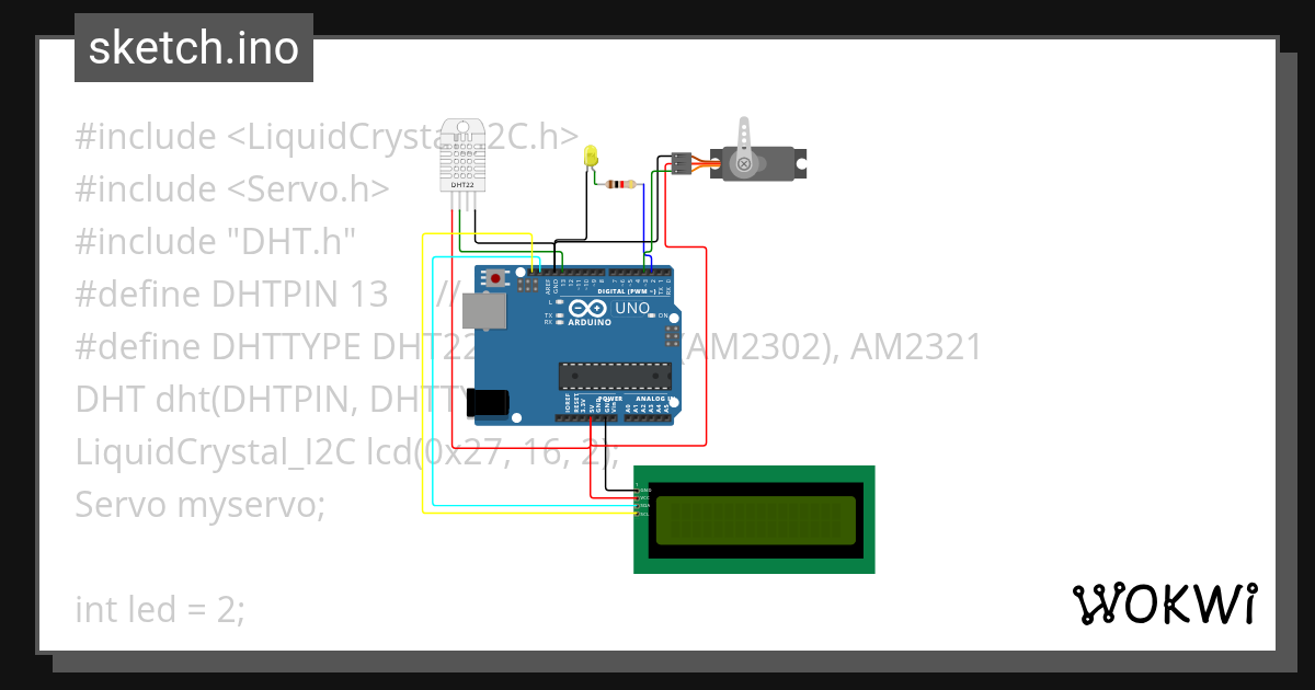 monitoring suhu dan kelembapan pada roasting kopi - Wokwi ESP32, STM32, Arduino Simulator