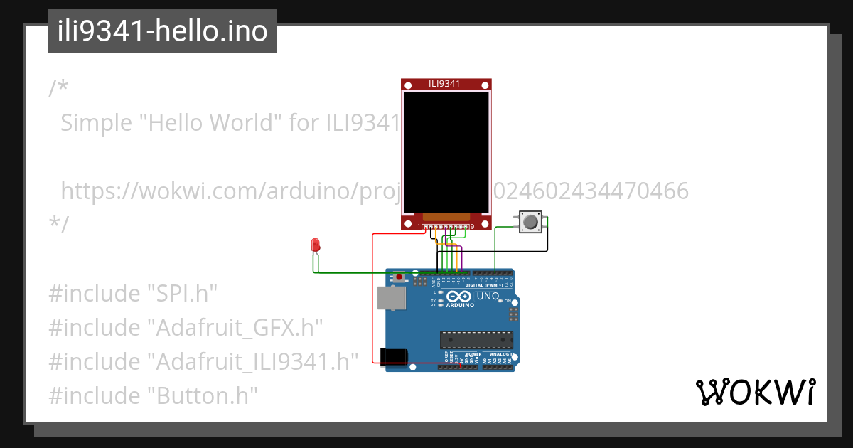 ili9341-hello.ino copy - Wokwi ESP32, STM32, Arduino Simulator