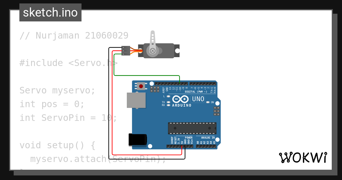 Motor Servo - Wokwi ESP32, STM32, Arduino Simulator Motor Servo - Wokwi ESP32, STM32, Arduino Simulator