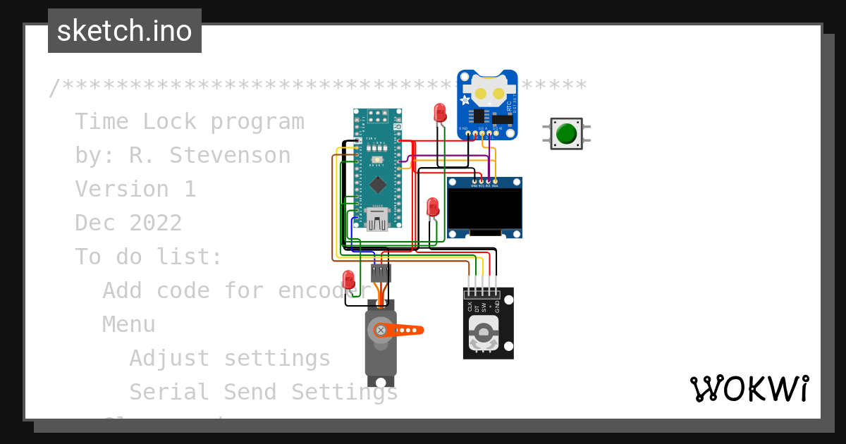 Time Lock Wokwi Esp32 Stm32 Arduino Simulator 1830