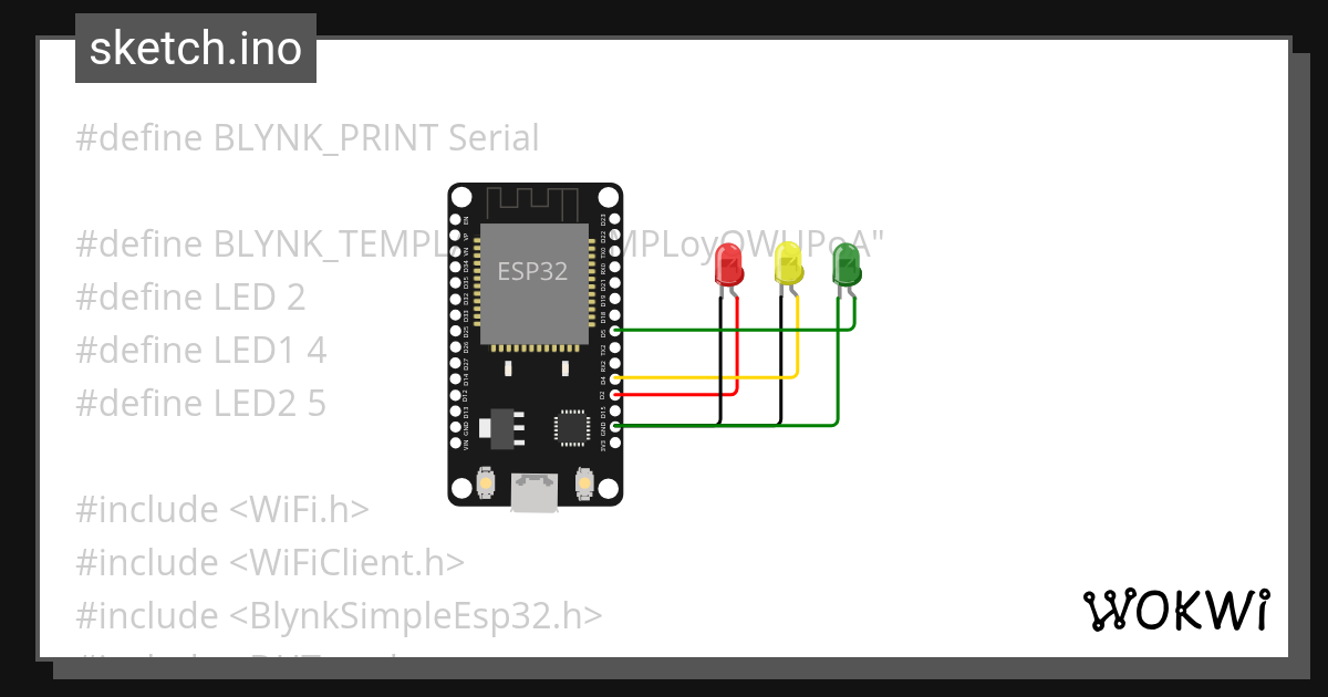 01 Menyalakan Led Wokwi Esp32 Stm32 Arduino Simulator 9397
