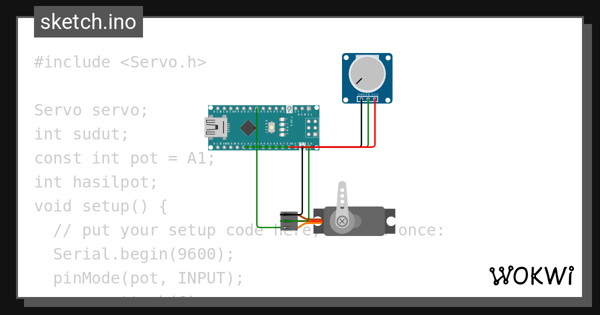Servo Dengan Parameter Wokwi Esp32 Stm32 Arduino Simulator 