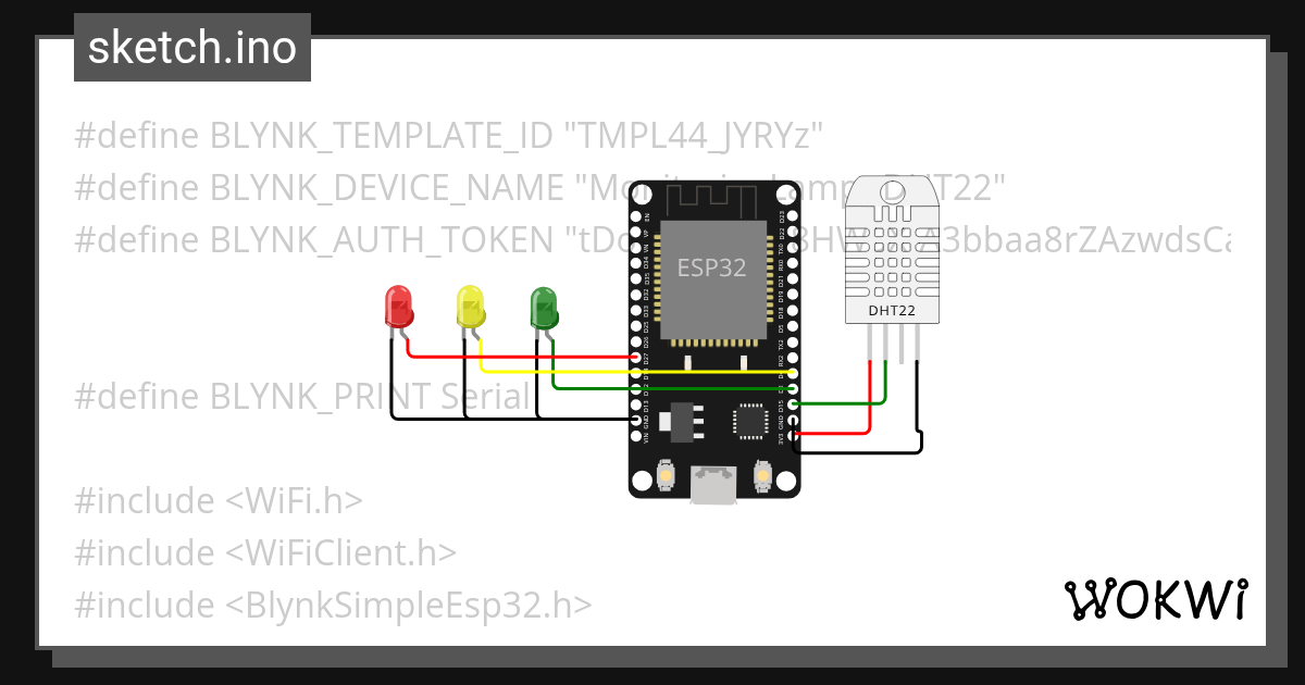 Dht22 Lampu Wokwi Esp32 Stm32 Arduino Simulator