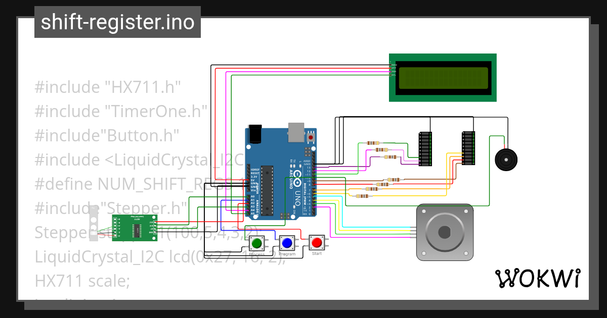 shift-register.ino copy - Wokwi ESP32, STM32, Arduino Simulator