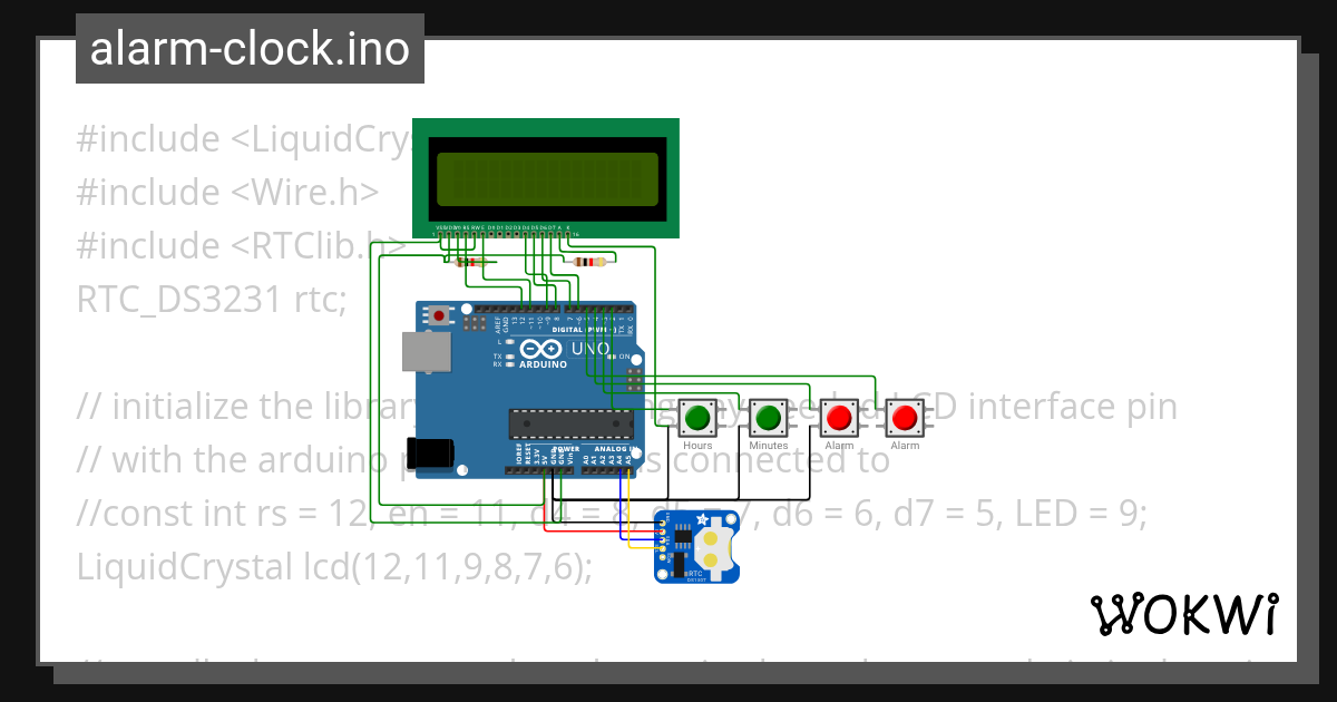 alarm-clock.ino copy - Wokwi ESP32, STM32, Arduino Simulator