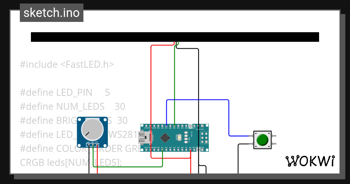 Led Strip With Potenciometer And Button Wokwi Arduino And Esp32 Simulator 6205