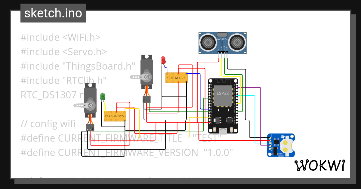 Kontrol Kedalaman Kolam Ikan copy - Wokwi ESP32, STM32, Arduino Simulator