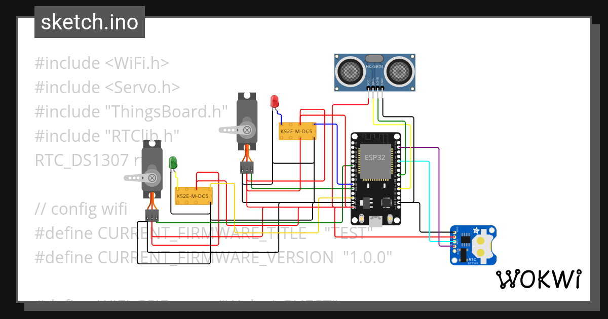 Kontrol Kedalaman Kolam Ikan copy - Wokwi Arduino and ESP32 Simulator