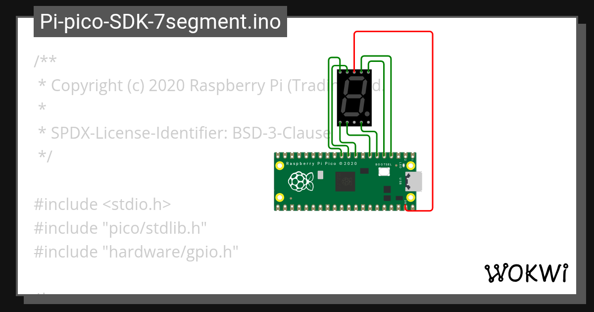 Pi-pico-SDK-7segment.ino copy - Wokwi ESP32, STM32, Arduino Simulator