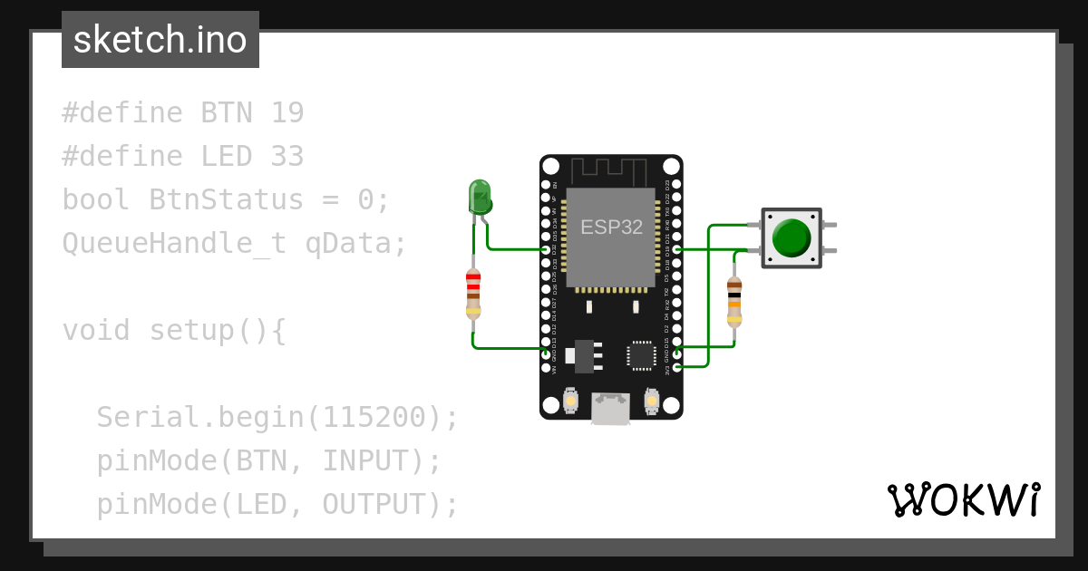 Queue Exercise Wokwi Esp32 Stm32 Arduino Simulator