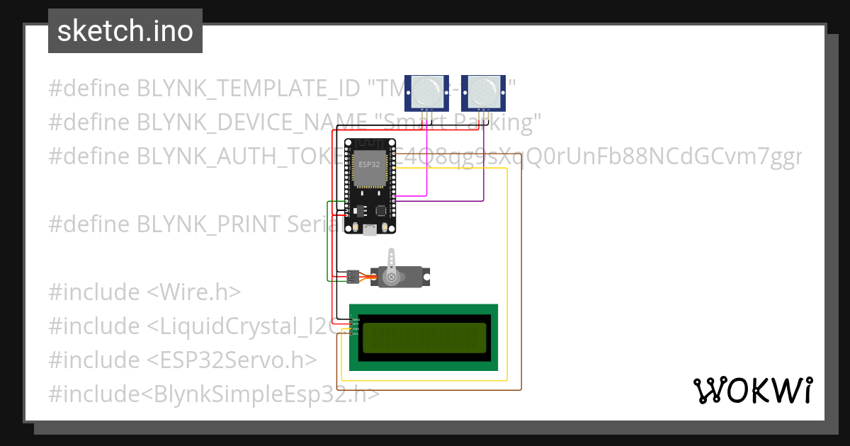 FP 2 + LCD Blynk - Wokwi ESP32, STM32, Arduino Simulator