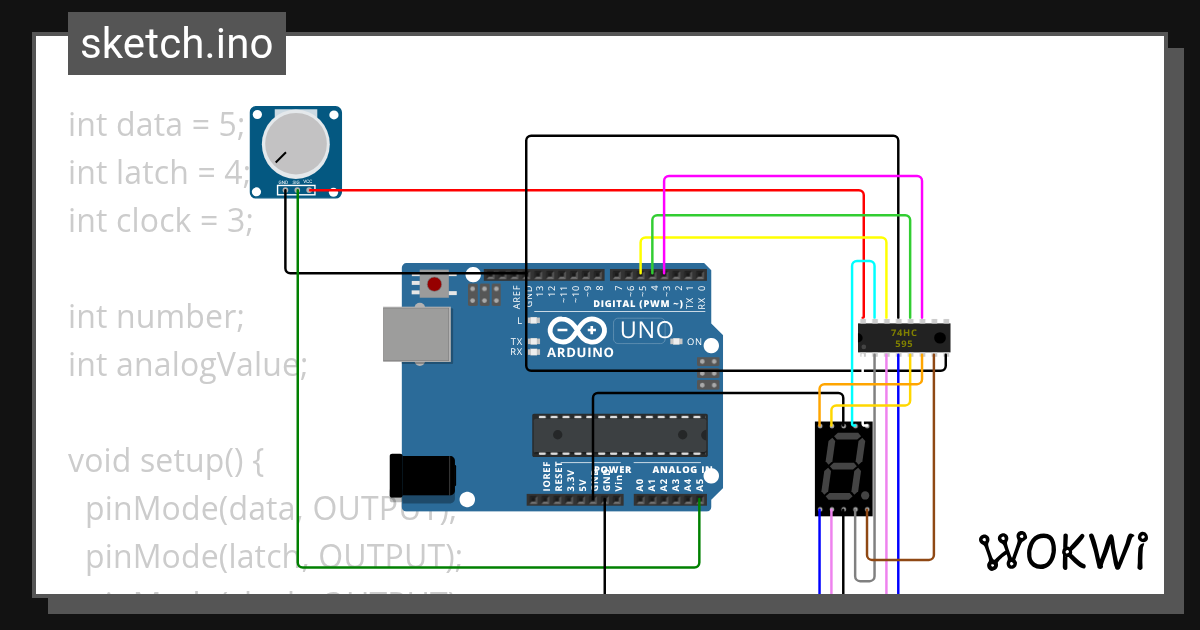 Segment Display Wokwi Esp32 Stm32 Arduino Simulator