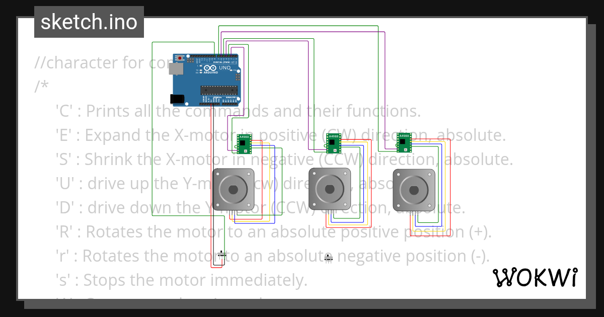 automated camera setup - Wokwi Arduino and ESP32 Simulator
