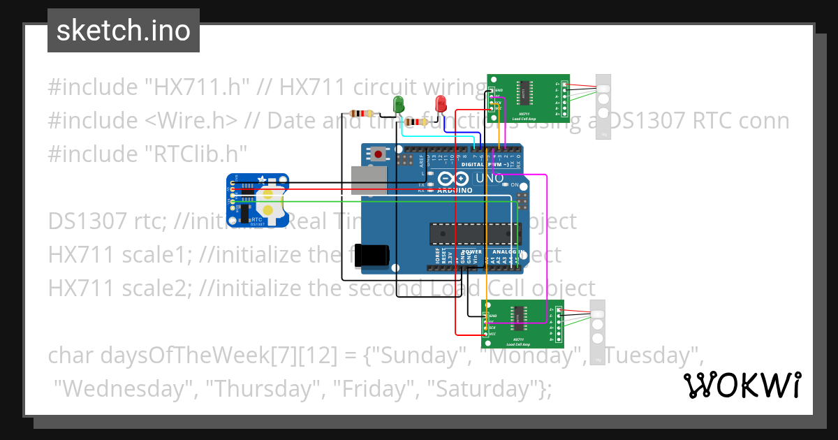 Bridge Protection System - Wokwi Arduino and ESP32 Simulator