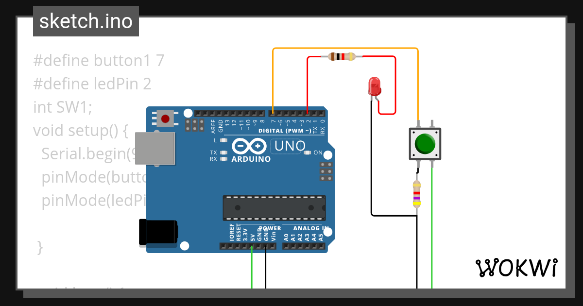 Active Low - Wokwi ESP32, STM32, Arduino Simulator