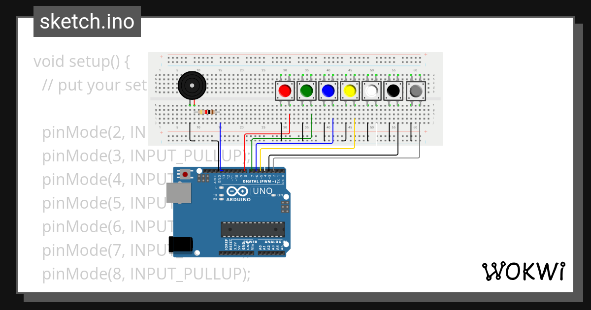 Arduino-06-Simplified Piano - Wokwi ESP32, STM32, Arduino Simulator