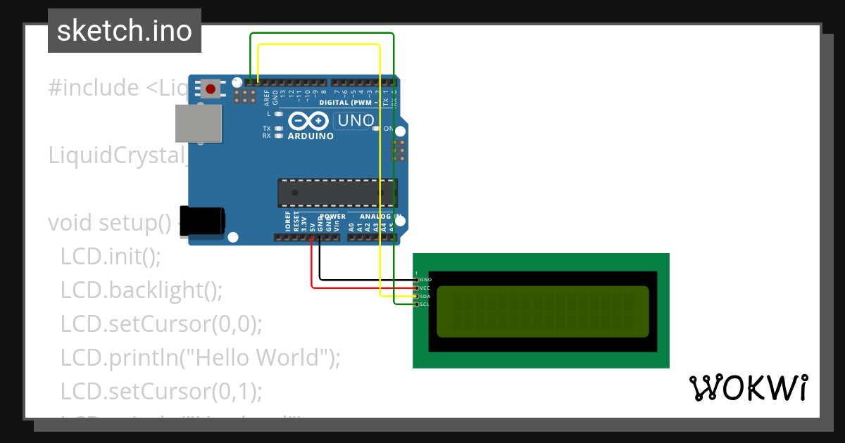 LCD - Wokwi ESP32, STM32, Arduino Simulator